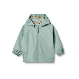 Allwetterjacke Wheat "Wheat Rainwear Chardy Jacket", M&auml;dchen, Gr. 74, aquamarin, 55% Polyester, 45% Polyurethan, unifarben, normal, ohne Ausschnitt, Jacken, reflektierend