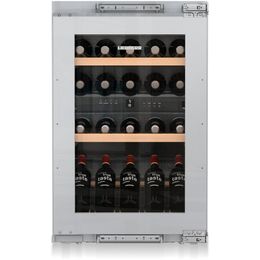 Liebherr Einbauweintemperierschrank "EWTdf 1653 Vinidor", Energieeffizienz: G (A-G), grau, B:55,7cm H:87,2cm T:55,3cm, Weink&uuml;hlschr&auml;nke, FreshAir-Aktivkohlefilter, Kindersicherung