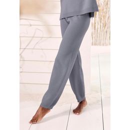 ELBSAND Strickhose blau Gr. 32/34 f&uuml;r Damen. Mit Logostickerei. Bequem. Nachhaltig.