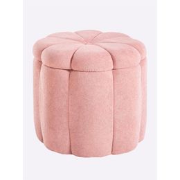 Hocker HEINE HOME, rosa (altrose), B:44cm H:39cm T:44cm, Hocker, Hocker