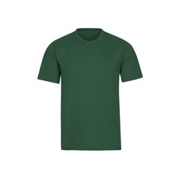 T-Shirt TRIGEMA "TRIGEMA T-Shirt DELUXE Baumwolle", Damen, Gr. 3XL, gr&uuml;n (efeu), Single Jersey, 100% Baumwolle, Basic, lang, Rundhals, Shirts T-Shirt