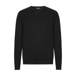 Rundhalspullover Clean Cut Copenhagen "Clean Cut Copenhagen Claude Crewneck Knit", Herren, Gr. M, schwarz, 100% Baumwolle, unifarben, normal, Rundhals, Pullover Rundhalspullover