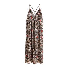 Rockett St George Strandkleid Damen Gr&ouml;&szlig;e 36 creme / camel / rot / schwarz