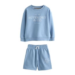 Superdry & Co Set Jungen Gr&ouml;&szlig;e 146 hellblau / wei&szlig;