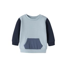 name it Sweatshirt 'NBMFOKUS' Gr&ouml;&szlig;e 80 navy / opal / taubenblau