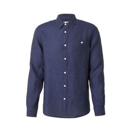 KnowledgeCotton Apparel Button Up Shirt male size XXL marine blue