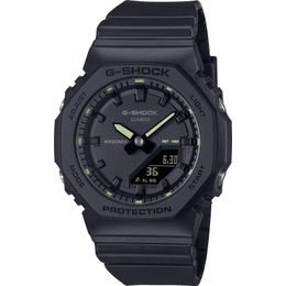Chronograph Casio G-SHOCK, schwarz (schwarz, schwarz, schwarz), Armbanduhren, Damen, Chronograph, Quarzuhr, Armbanduhr, Damenuhr, Herrenuhr, analog, digital