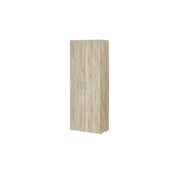 M&ouml;bel Kraft Schrank 2-t&uuml;rig holzfarben Ma&szlig;e (cm): B: 70 H: 185 T: 40.0 &raquo; M&ouml;bel Kraft