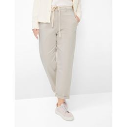 Raphaela by Brax Damen Chino Style CARRIE LINEN, hellbeige, Gr. 42