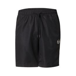 Sergio Tacchini Hose 'ALETTONE' Herren Gr&ouml;&szlig;e 33 schwarz / wei&szlig;