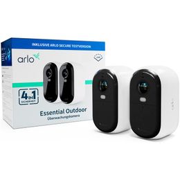 ARLO &Uuml;berwachungskamera &raquo;Essential Outdoor Camera 2er Pack&laquo; Au&szlig;enbereich Packung schwarz-wei&szlig; Wetterfest