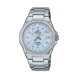 CASIO EDIFICE Herren CASIO EDIFICE Quarzuhr Armbanduhr, Herrenuhr, Edelstahlarmband, analog, Tag, Neo-Display