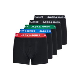 Jack & Jones Jack & Jones Junior Herren Trunk &raquo;JACHUEY eng anliegend, mit Stretchbund, 5er Pack&laquo; Packung, 5 Stk. unifarben, casual, eng, Jersey schwarz 140, 5 Stk.