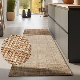 Hanse Home Teppich &raquo;Jaipur Juteteppich, als L&auml;ufer und in Rund&laquo; rechteckig 10 mm H&ouml;he 100% Naturfaser, Wohnzimmer, Esszimmer, Schlafzimmer, GRS beige 