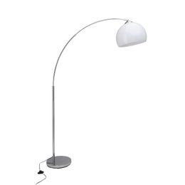 Brilliant Bogenlampe &raquo;Vessa&laquo; E27 1 Stk. Stehlampe 1,7m chrom/wei&szlig; wei&szlig;