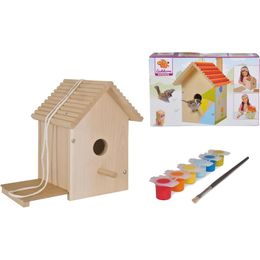 Eichhorn Kreativset &raquo;Outdoor Vogelhaus&laquo; Zum Zusammenbauen und Bemalen; Made in Europe beige Holz