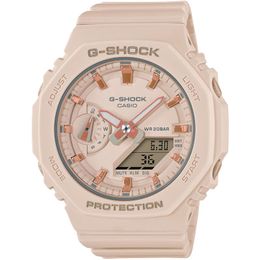 Casio G-Shock Damen Casio G-SHOCK Chronograph Quarzuhr, Armbanduhr, Damen, Herren, digital, bis 20 bar wasserdicht beige