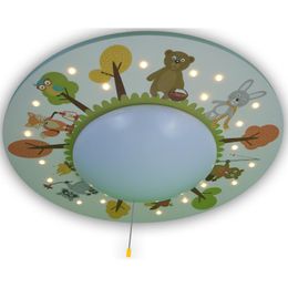 Niermann Deckenleuchte &raquo;Lustige Waldtiere&laquo; E27 1 Stk. Kinderzimmer, Kinderlampe bunt