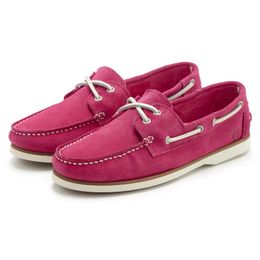 ELBSAND Damen Bootsschuh &raquo;Lederschuhe&laquo; Slipper, Halbschuh, Schn&uuml;rschuh aus Leder Unisex pink 36