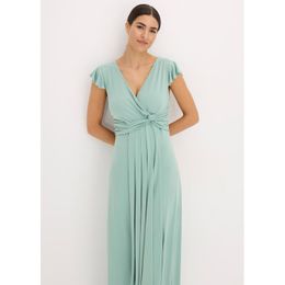 bonprix Damen bonprix Maxikleid f&uuml;r festliche Anl&auml;sse, mit kurzem Arm und Mini-Fl&uuml;gel&auml;rmel 44/46 (L), N-Gr