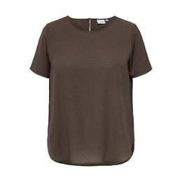 Only Carmakoma Damen Only CARMAKOMA Shirtbluse &raquo;CARVICA SS TOP WVN NOOS&laquo; Materialmix, regular fit 42