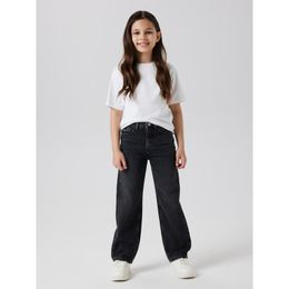 name it M&auml;dchen Straight-Jeans &raquo;NKFROSE HW STRAIGHT JEANS 9222-RM NOOS&laquo; blau 122, N-Gr