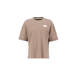 Alpha Industries Herren T-Shirt &raquo;Organics OS Roll-Up T-Shirt&laquo; braun XS