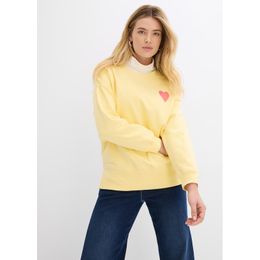 bonprix Damen bonprix Sweatshirt, l&auml;ssiger Schnitt, &uuml;berschnittene Schulter, Oversize-Passform 52/54 (XXL)