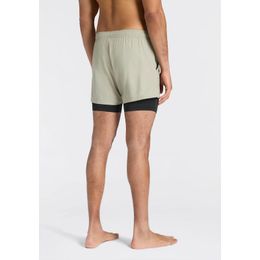 Hugo Underwear Herren HUGO Underwear Badeshorts &raquo;ACTIVE SWIM SHORTS&laquo; 2-in-1, mit integrierter Leggings XXL (56), N-Gr