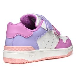 Geox M&auml;dchen Sneaker &raquo;J WASHIBA GIRL&laquo; , Sneaker, Freizeitschuh, Klettschuh im Retro Look rosa 32