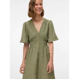 V&eacute;ro Moda Vero Moda Damen Minikleid &raquo;VMMELANEY 2/4 SHORT DRESS WVN NOOS&laquo; Sommerkleid, Kunsfaser, taillierte Form S, N-Gr