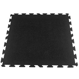 Gymfloor Puzzleplatte - schwarz - 970 x 970 x 8 mm Bodenbelag