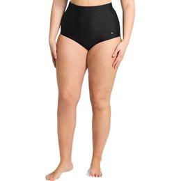sheego Damen Bikini-Hose in High-Waist-Form, mit Shaping-Effekt schwarz Gr&ouml;&szlig;e 48