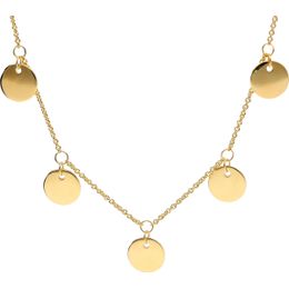 CR&Eacute;ATION L Damen Kette Silber vergoldet 925 Gr&ouml;&szlig;e ca. 45 cm lang