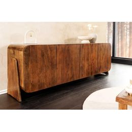 Riess Ambiente Massives Sideboard BRASIL 175cm braun Mangoholz sechs F&auml;cher Riess-Ambiente Kolonial Natur Rustikal