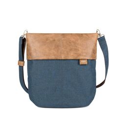 Zwei Olli OT12 - Schultertasche 32 cm (salbei) in blau | Gr.: onesize