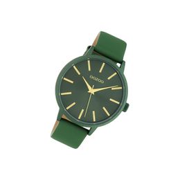 Analog-Armbanduhr Oozoo Timepieces gr&uuml;n gro&szlig; (ca. 42mm) | Gr.: onesize
