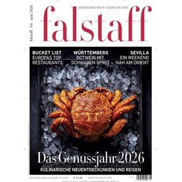 Hubert Burda Media 10 x FALSTAFF Zeitschrift (Gutschein f&uuml;r Jahres Abo) | Gr.: onesize