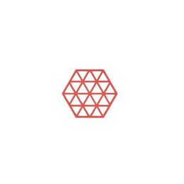 Zone Denmark Untersetzer Triangles in Burned Red | Gr.: onesize
