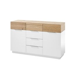 home24 Sideboard Akaa II in Eiche / Wei&szlig; | Gr.: onesize