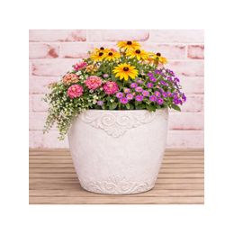 AltoBelli Blumentopf ADELINA Zement Antik Grau Patina 16x14 cm | Gr.: onesize