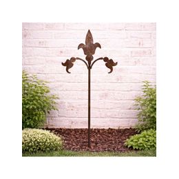 AltoBelli Gartenstecker LILLIE Metall Echt Rost Dekostab 80 cm | Gr.: onesize