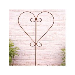 AltoBelli Gartenstecker CUORE Herz Stab Metall Echt Rost 106 cm | Gr.: onesize