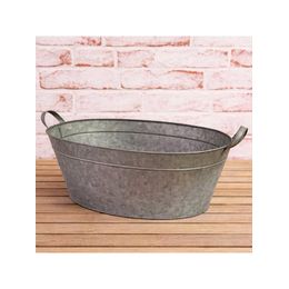 AltoBelli Pflanz Wanne AURORA Zink mit 2 Griffen 42x30 cm | Gr.: onesize