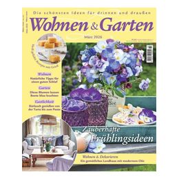Hubert Burda Media 12 x WOHNEN & GARTEN Zeitschrift (Gutschein f&uuml;r Jahres Abo) | Gr.: onesize