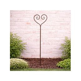 AltoBelli Gartenstecker AMORE Gartenstab HERZ Metall Echt Rost 100 cm | Gr.: onesize