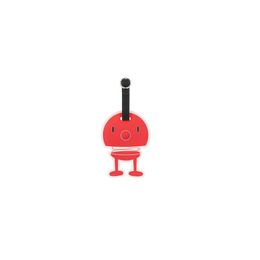 Hoptimist Bag tag in Red | Gr.: onesize