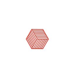 Zone Denmark Untersetzer Hexagon in Burned Red | Gr.: onesize