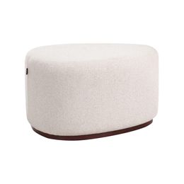 Beliani Pouf SACO in Beige - (W) 57 x (H) 45 x (L) 78 cm | Gr.: onesize
