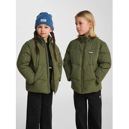 Hummel Rei&szlig;verschluss Jacke Hmljr Puffer Kinder in WINTER MOSS | Gr.: 134